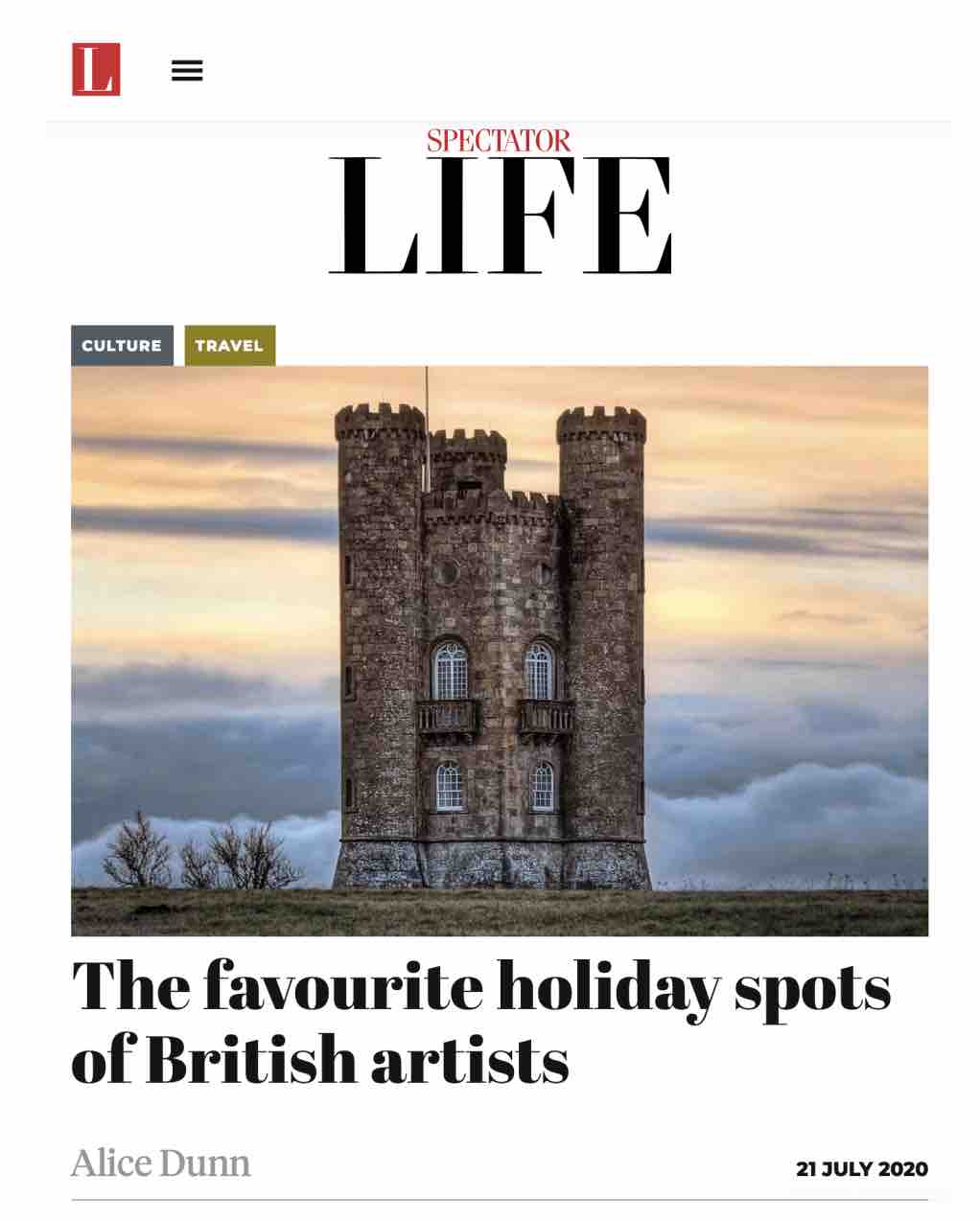 The Favourite Holiday Spots of British Artists | Alice Dunn