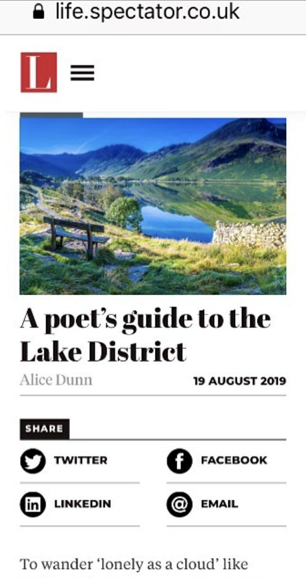 A Poet’s Guide to the Lake District | Alice Dunn