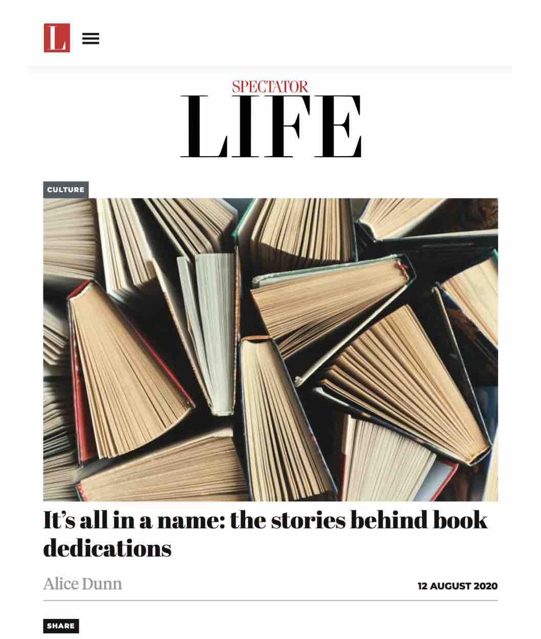 The Stories Behind Book Dedications | Alice Dunn