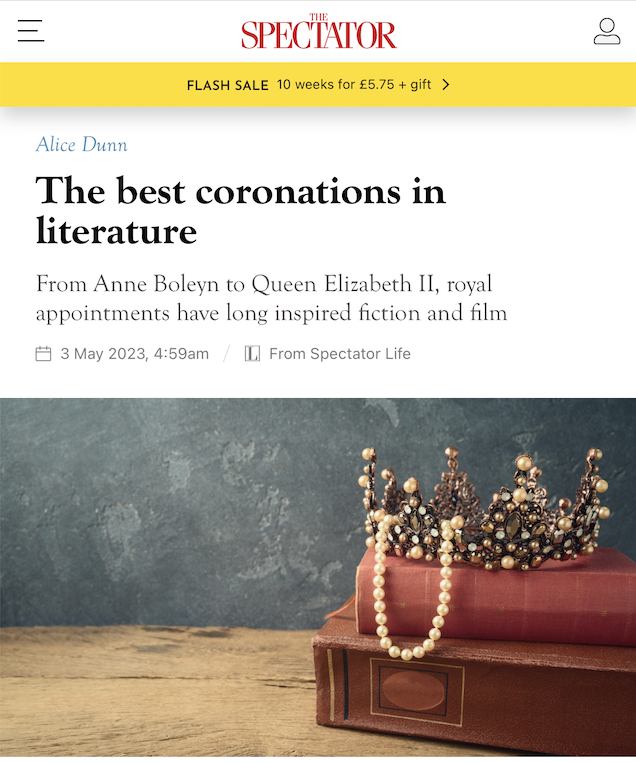 Coronations in Literature | Alice Dunn