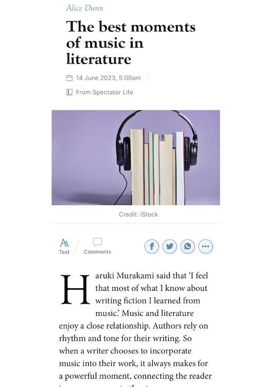 The Best Moments of Music in Literature | Alice Dunn